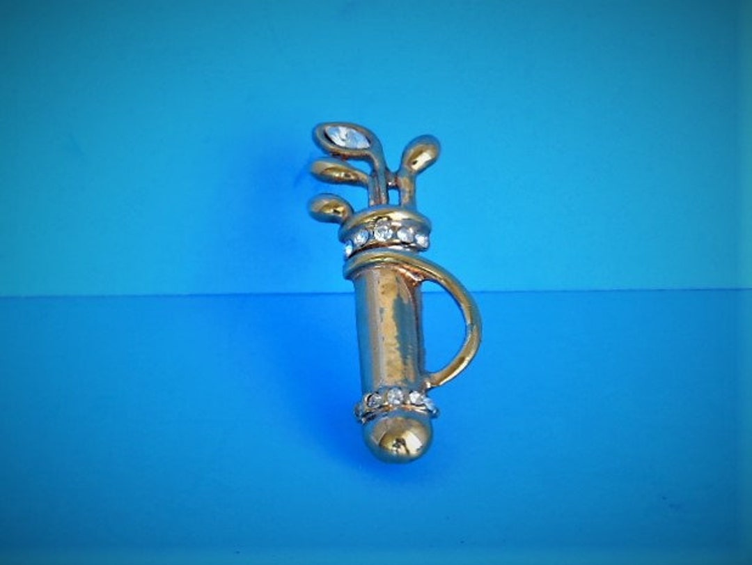 Gold Golf Brooch Golf Gift for Her - Etsy