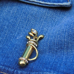 Gold Golf Brooch Golf Gift for Her - Etsy