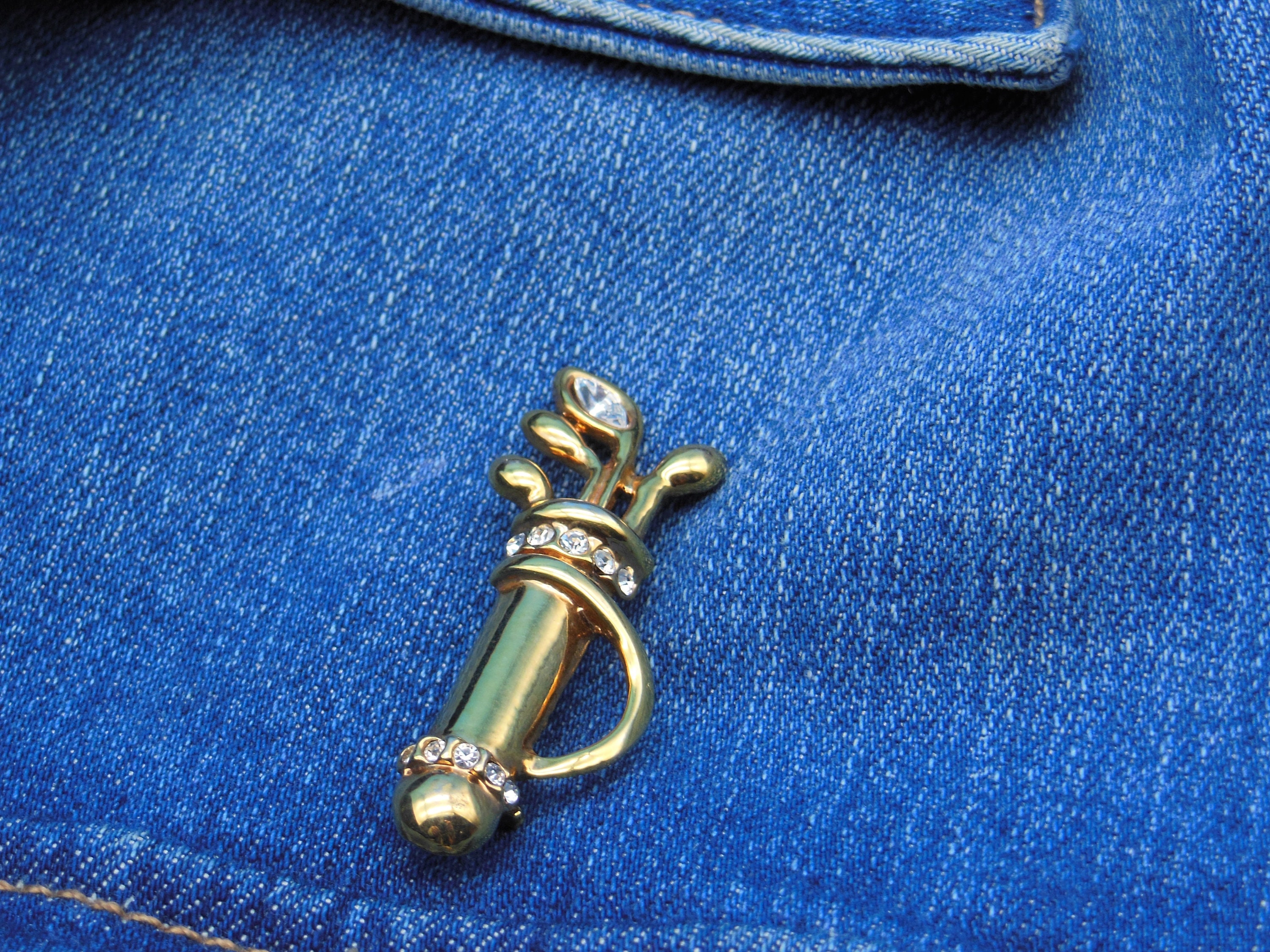 Gold Golf Brooch Golf Gift for Her | Etsy