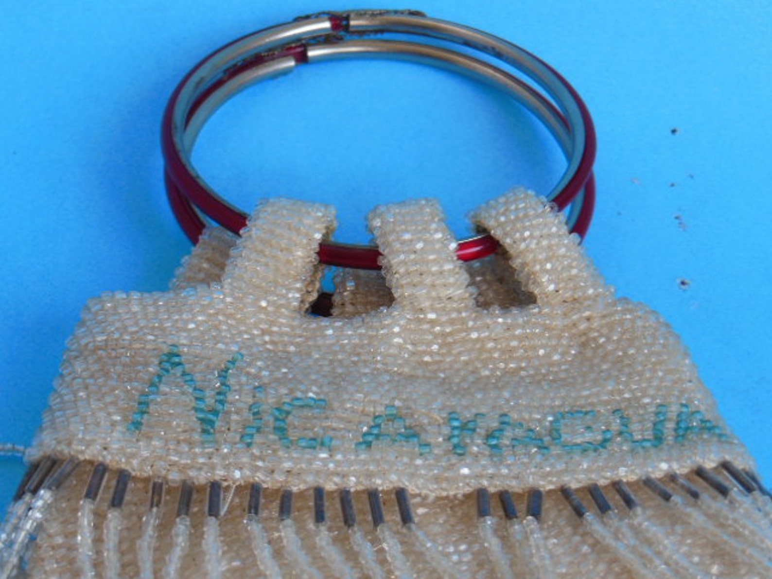 Vintage Reticule Purse, Rare Military Sweetheart Gift, Nicaragua ...