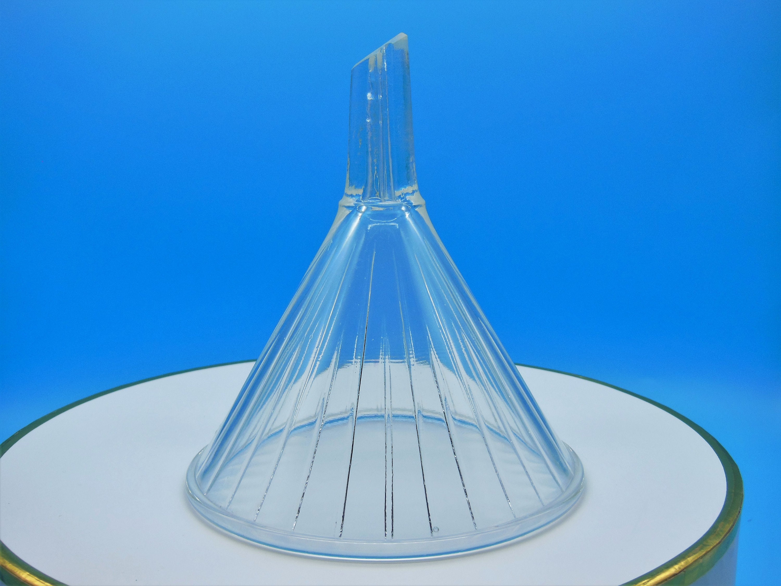 Glass Scientific Funnel Vintage Science Decor Laboratory | Etsy