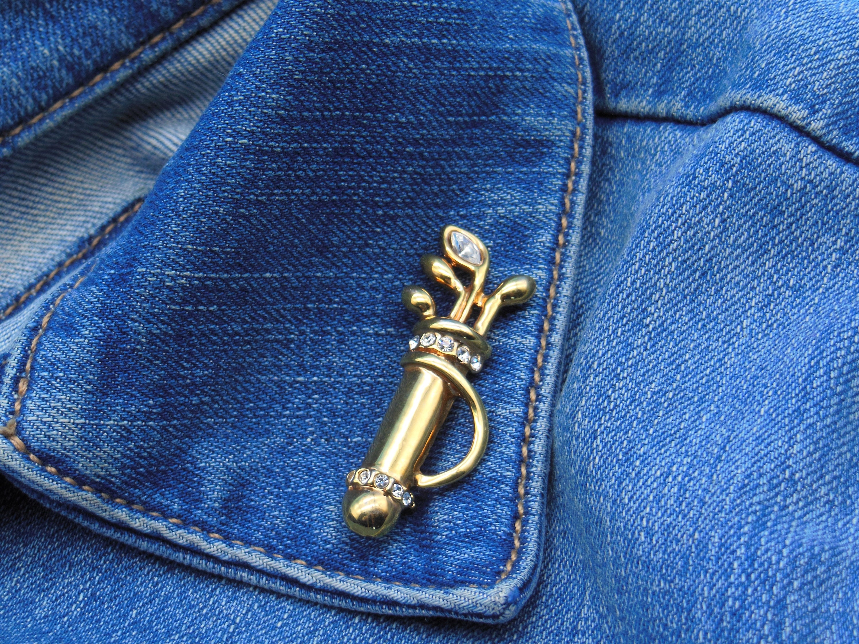 Gold Golf Brooch Golf Gift for Her | Etsy