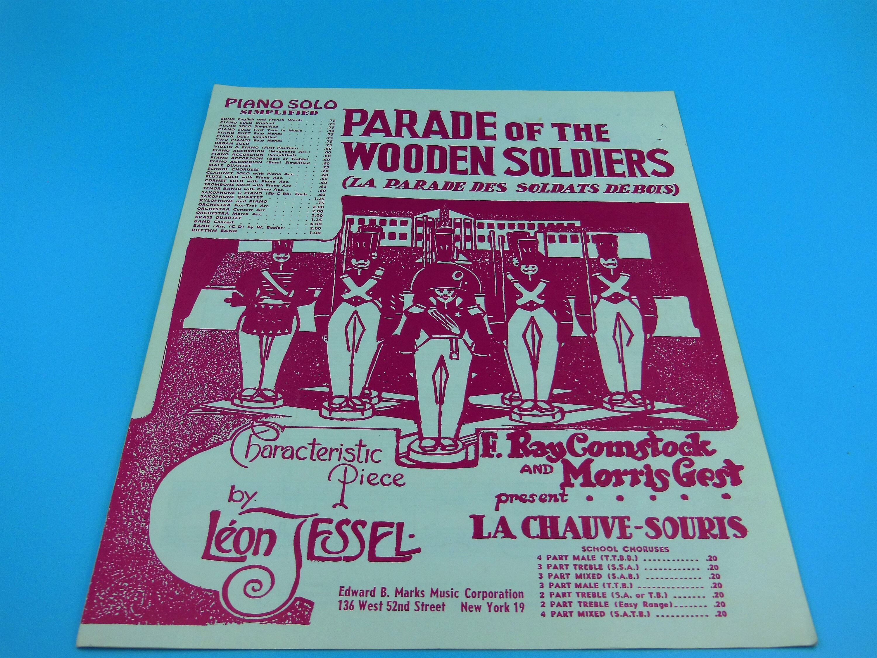 Parade of the Wooden Soldiers Sheet Music Piano Music | Etsy