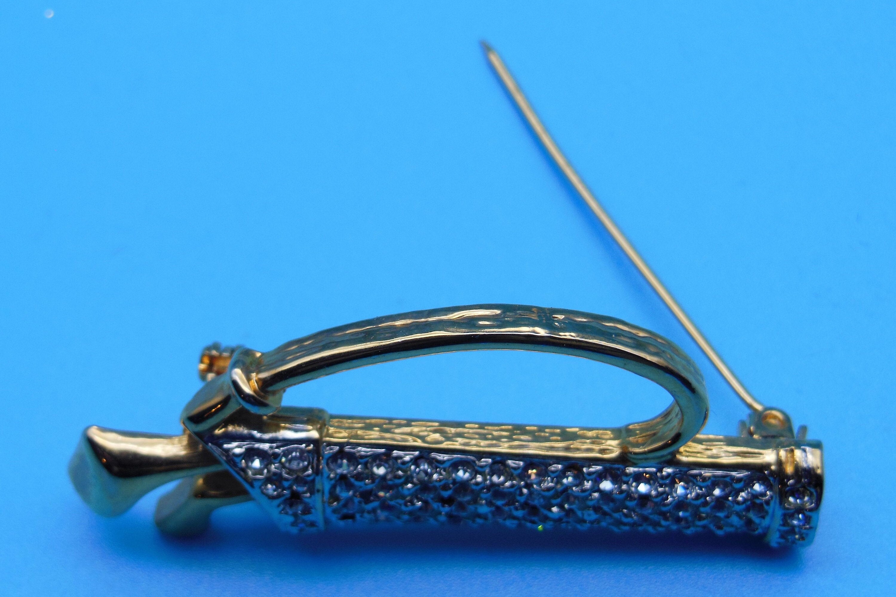 Rhinestone Golf Brooch Gift for Golfer Vintage Golf Jewelry | Etsy