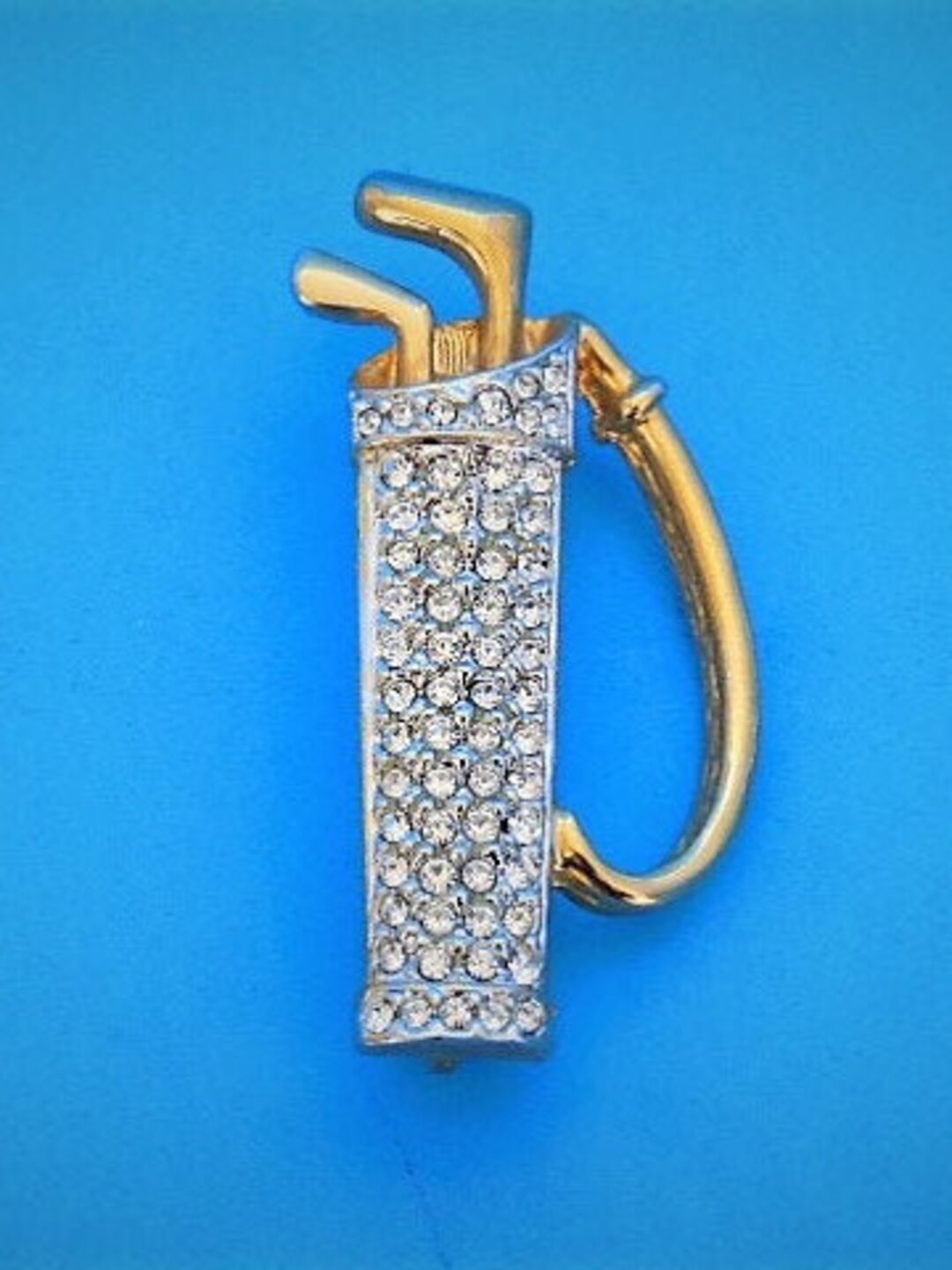 Rhinestone Golf Brooch Gift for Golfer Vintage Golf Jewelry - Etsy