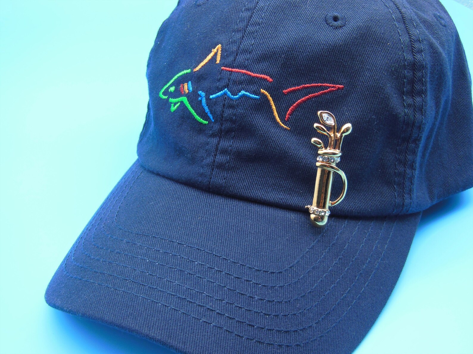 Gold Golf Brooch Golf Gift for Her | Etsy