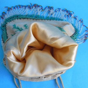 Vintage Beaded Reticule Purse, Victorian Beaded Handbag, Collectible ...