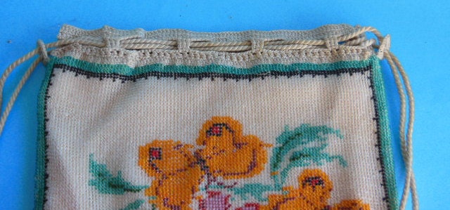 Vintage Beaded Reticule Purse, Victorian Beaded Handbag, Collectible ...