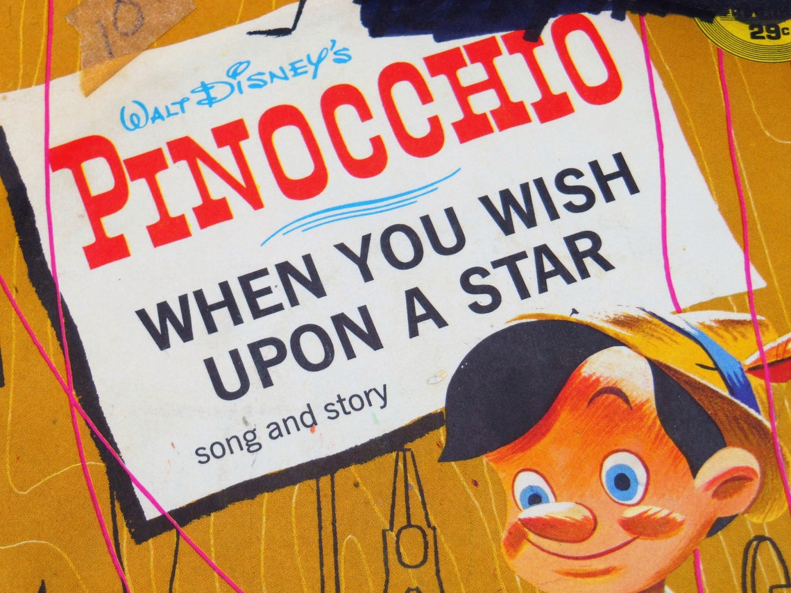 Vintage Pinocchio Record Pinocchio Song and Story When You - Etsy