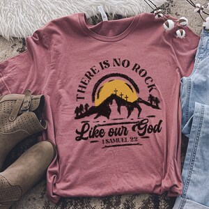 Vintage Christian Shirt, Trendy Christian T-shirts, There is No Rock ...