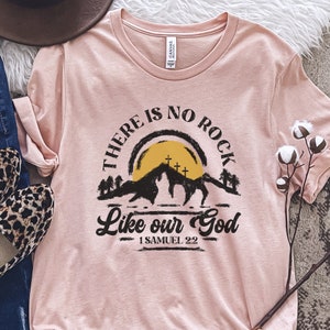 Vintage Christian Shirt, Trendy Christian T-shirts, There is No Rock ...