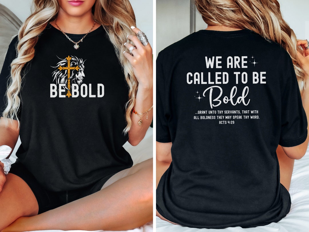 Be Bold Christian T-shirt: Lion of Judah, Comfort Colors Tee - Etsy