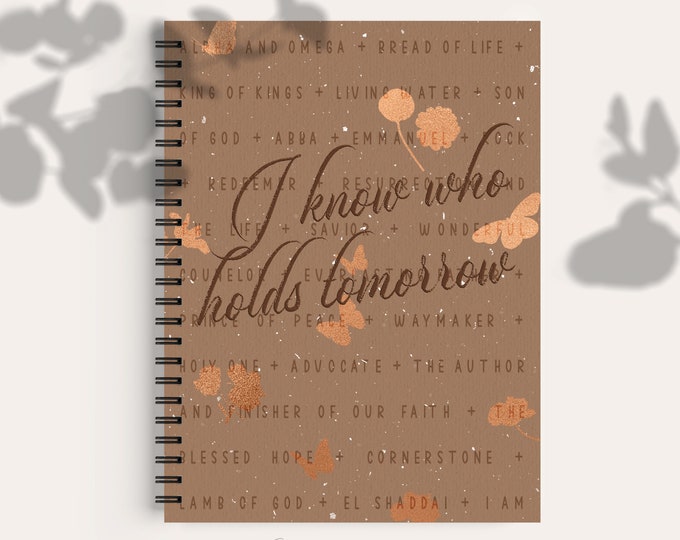 Personalized Christian Notebook, Walk by Faith Spiral Notebook Ruled ...