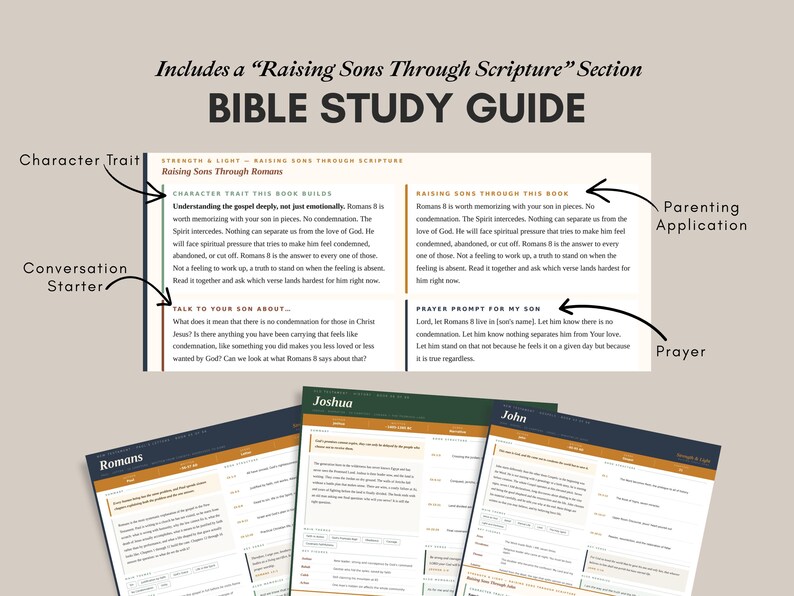 Bible Study Guide Printable | 66 Books of the Bible | One Page Summary ...