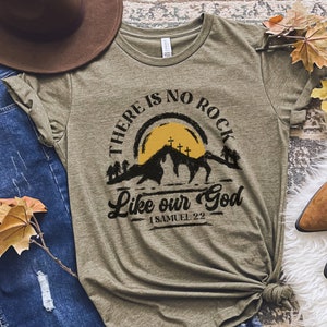 Vintage Christian Shirt, Trendy Christian T-shirts, There is No Rock ...