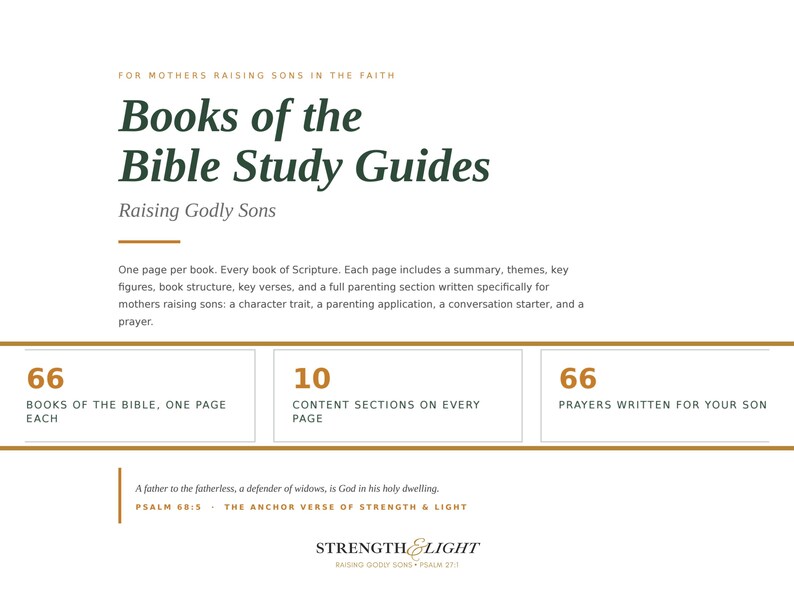Bible Study Guide Printable | 66 Books of the Bible | One Page Summary ...