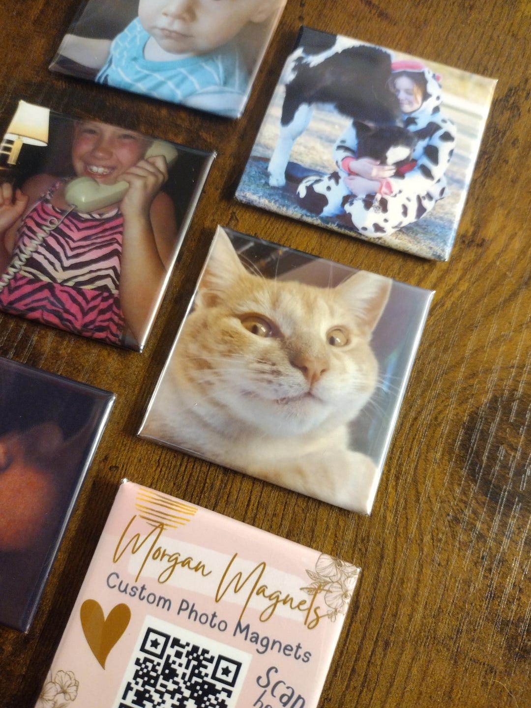 6 Personalized 2x2 Photo Magnets Customized With Your Images Holiday ...