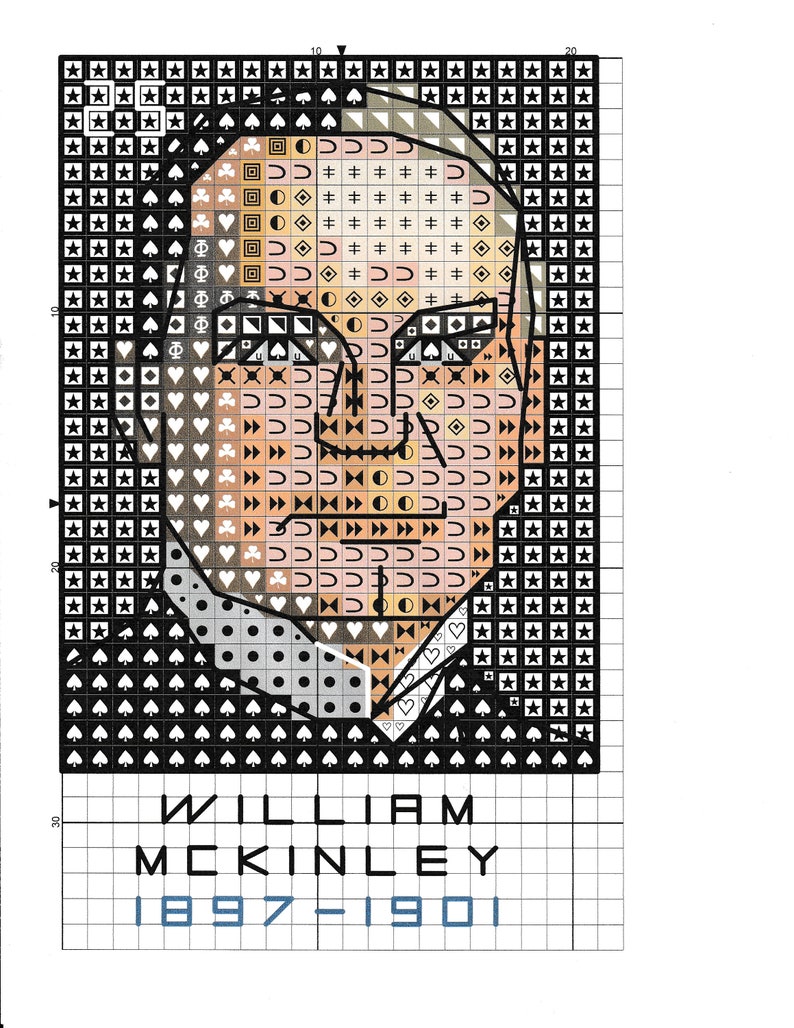 Presidents of the USA Cross-stitch Pattern: Washington to Trump 47 (PDF ...