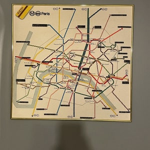 Classic PARIS Metro Map Cross-stitch Pattern PDF Download | Pattern ...