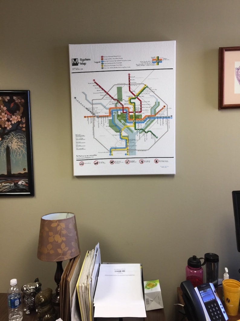 DC Metro Map Cross-stitch Pattern: Washington USA (pattern Keeper ...