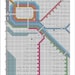 MELBOURNE Australia Metro Map Cross-stitch Pattern PDF Download Pattern ...