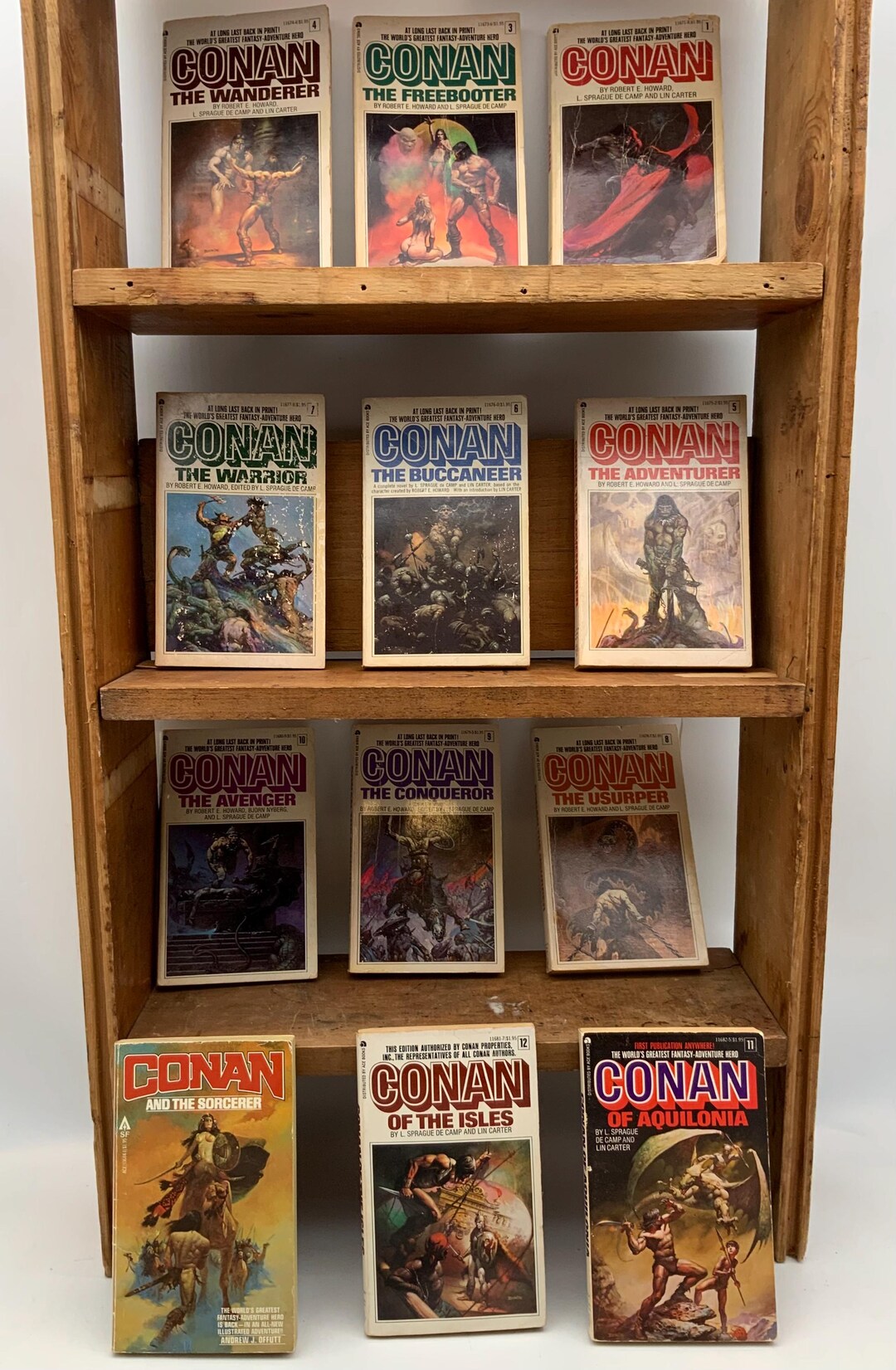 1969 Conan Fantasy Book Set 12 Paperbacks - Etsy
