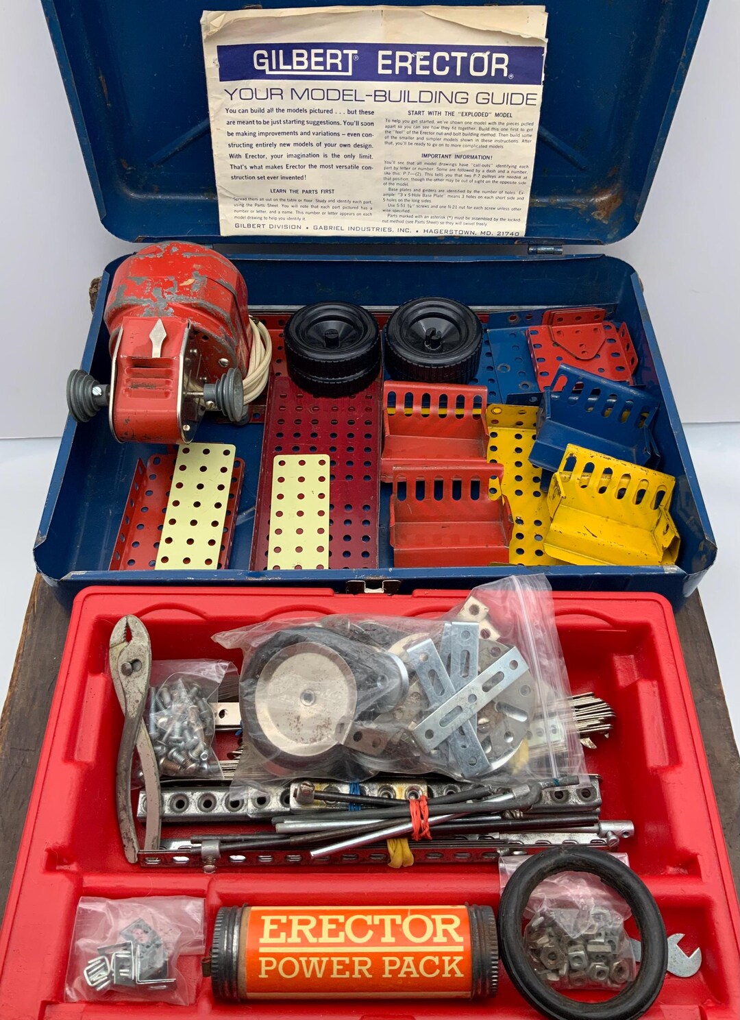 Vintage Erector Set Mixed Bag W/ Motor 150+ Pcs - Etsy