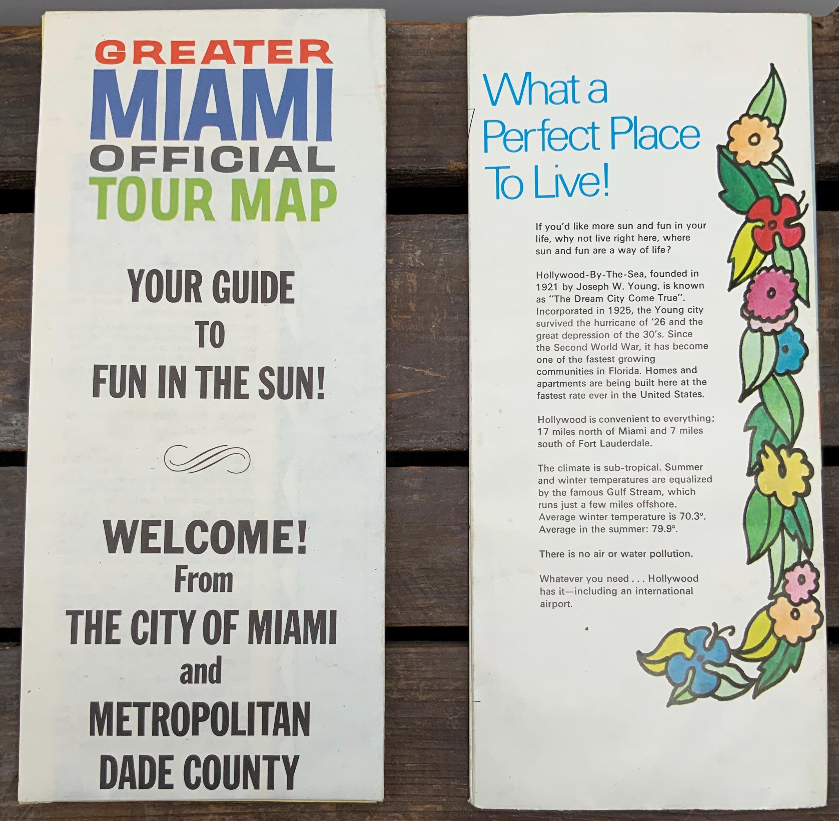 1960s Florida Tourist Souvenir Maps Pamphlets Postcard 6pcs - Etsy