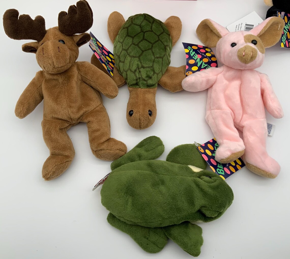 Vintage Mary Meyer BEANERS 7 Different Assorted Plushies LIKE NEW 1990s ...
