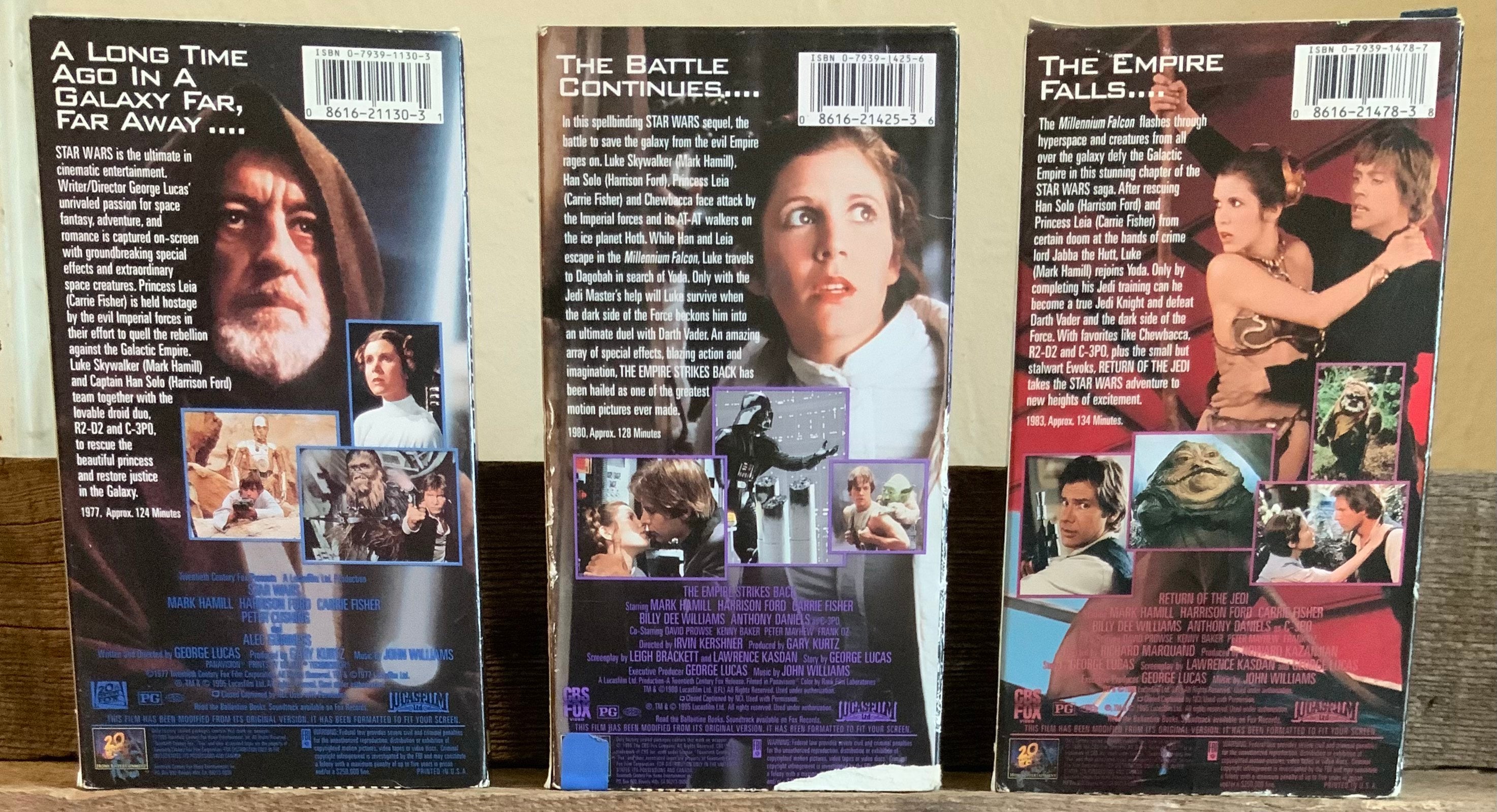 VHS Star Wars Original/unaltered Trilogy - Etsy VHS Star Wars Original/unaltered Trilogy - Etsy