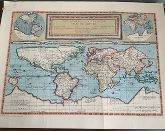 John Speed World Map - Etsy