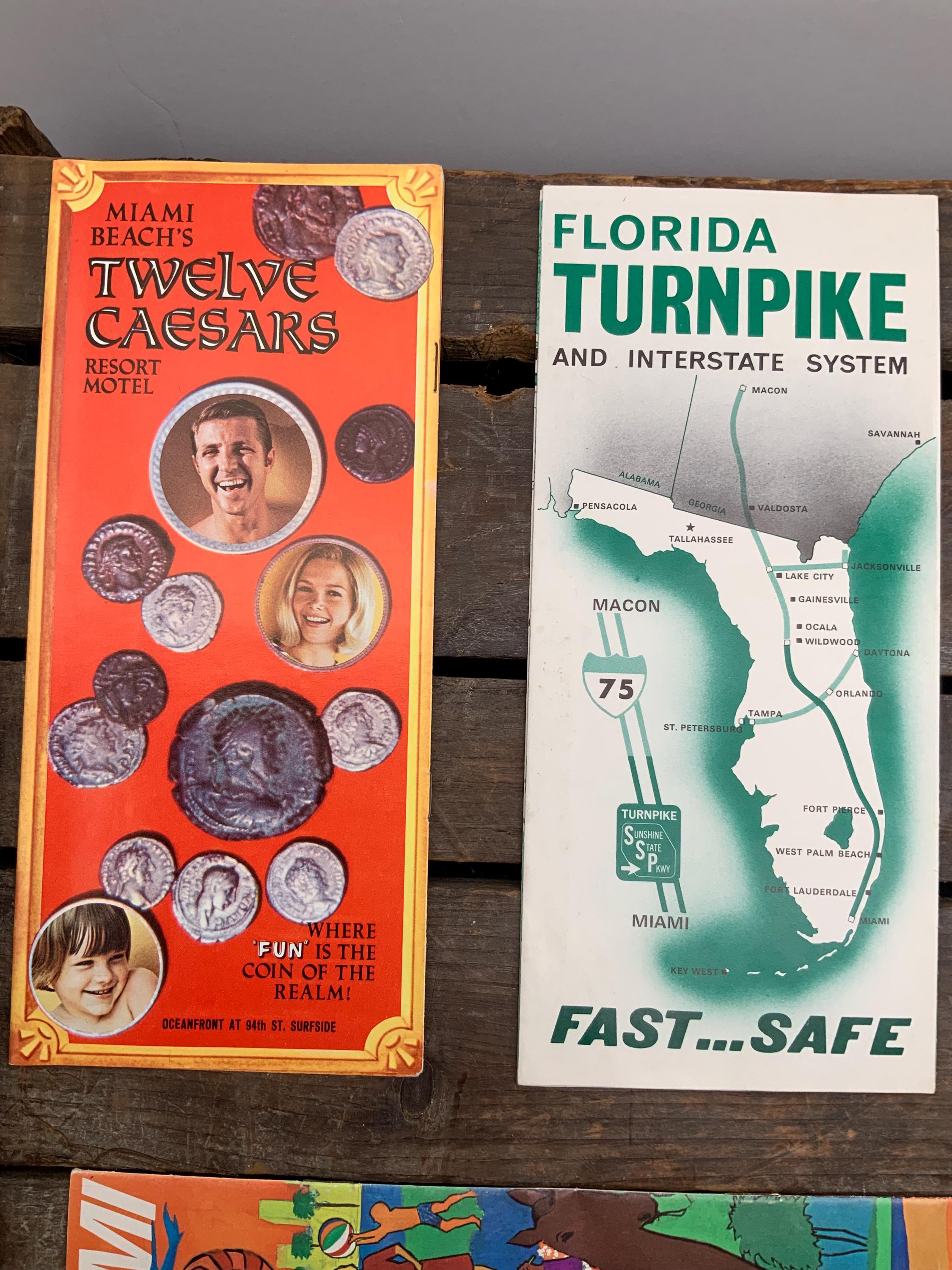 1960s Florida Tourist Souvenir Maps Pamphlets Postcard 6pcs - Etsy