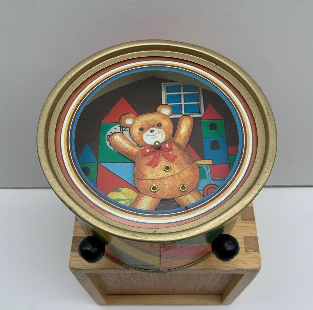 Teddy Bear Toyland Music Box by Otagiri - Etsy