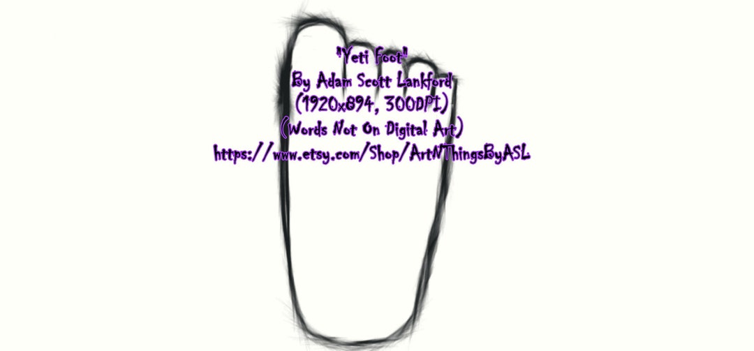 Yeti Foot (1920x894) - Etsy