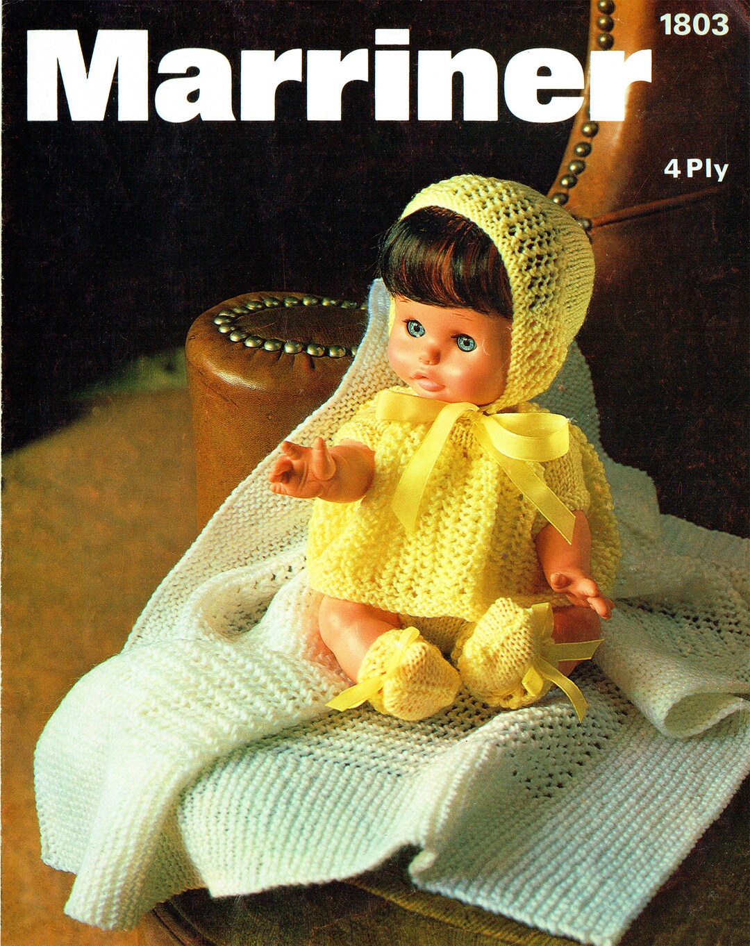 PDF Vintage Doll Clothes Knitting Pattern Baby Doll Layette Shawl ...