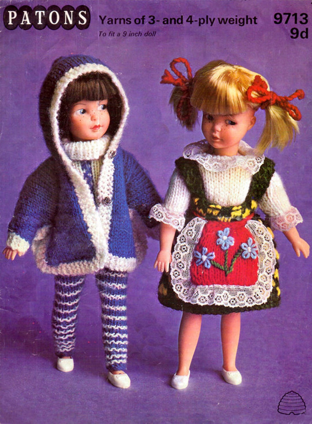 PDF Vintage 1960s Sindy Barbie Patch Knitting Pattern Patons 9713 ...