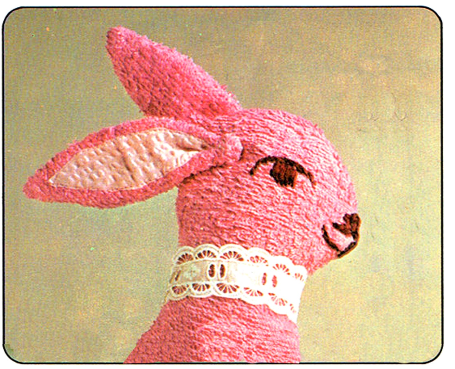 PDF Vintage 1960s Kitsch Baby PINK BUNNY Rabbit Toy Sewing - Etsy UK