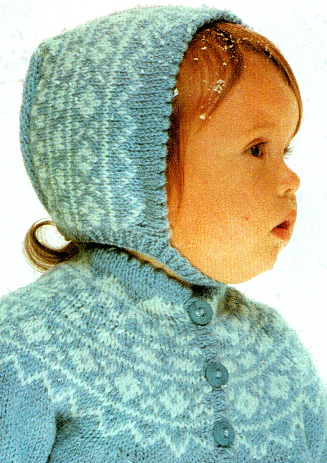 PDF Baby Snowflake Knitting Pattern, Winter Matinee Coat & Bonnet, Yoke ...