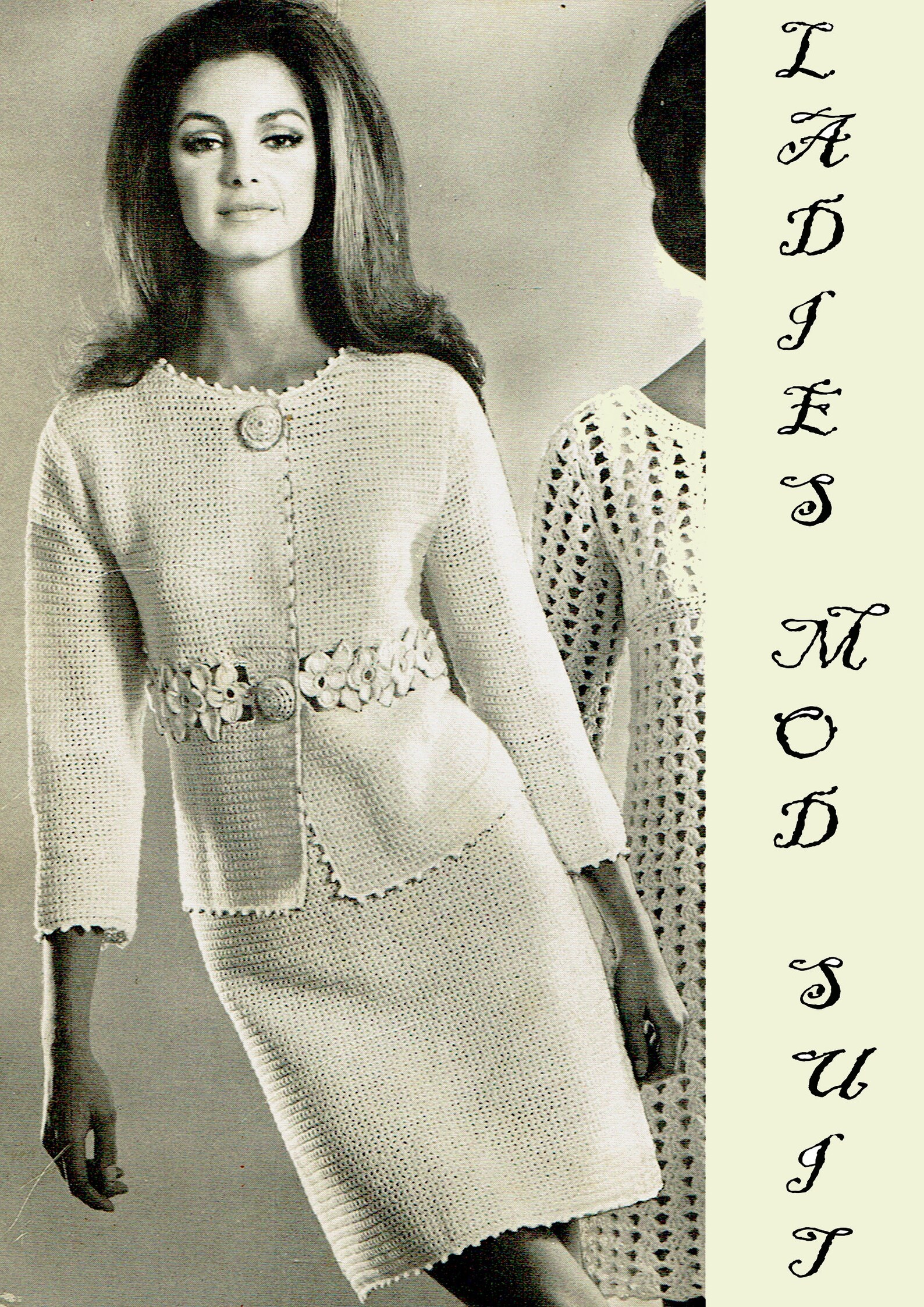 PDF Vintage Womens Ladies MOD Dress Suit Crochet Pattern - Etsy
