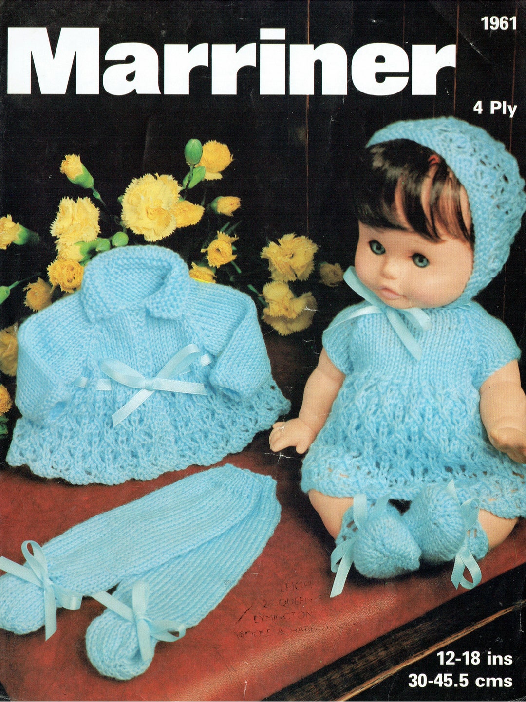 PDF Vintage Doll Clothes Knitting Pattern Marriner 1961 Premature Baby ...