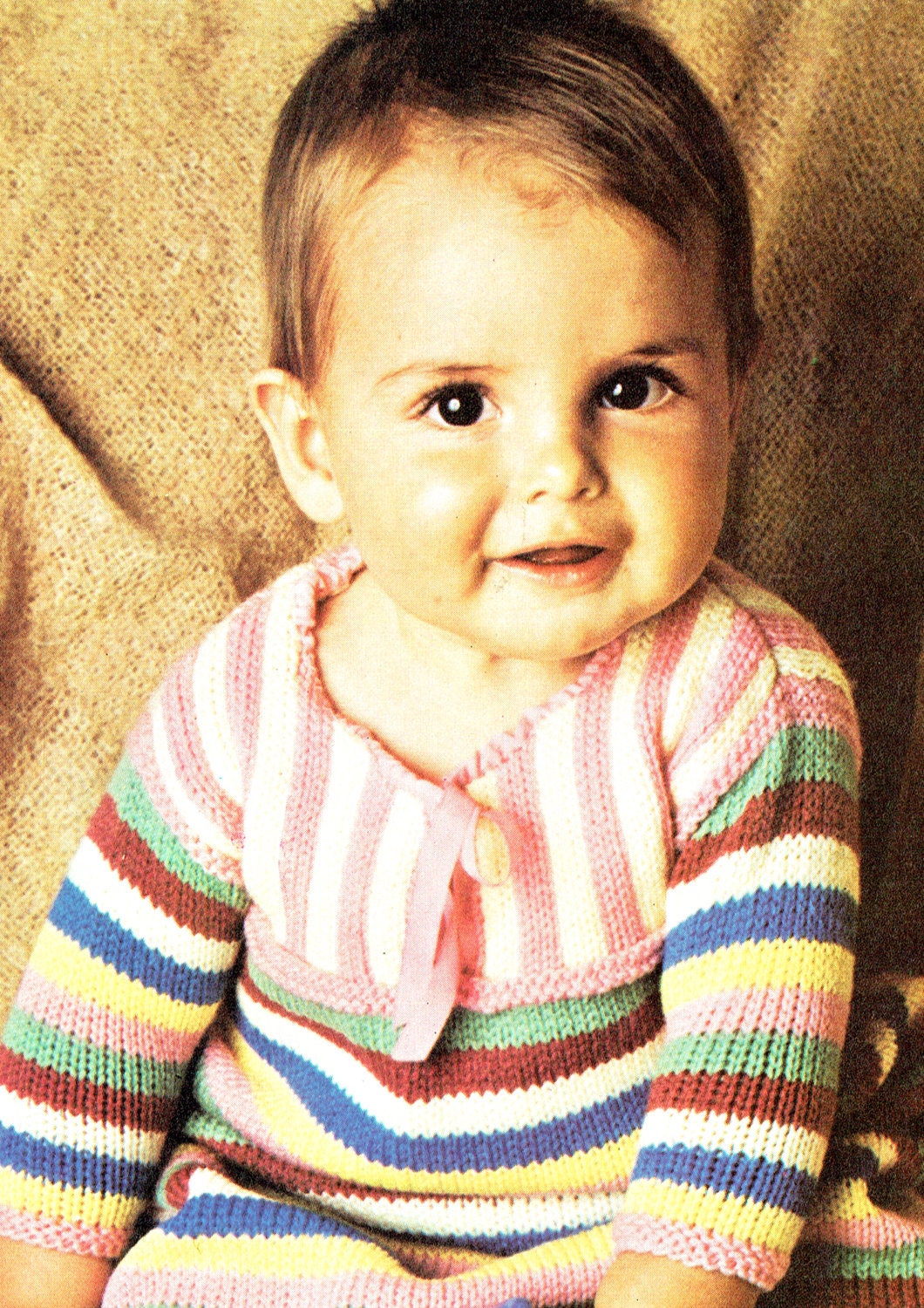 PDF Vintage Baby Knitting Pattern RAINBOW Angel Dress 1970s - Etsy