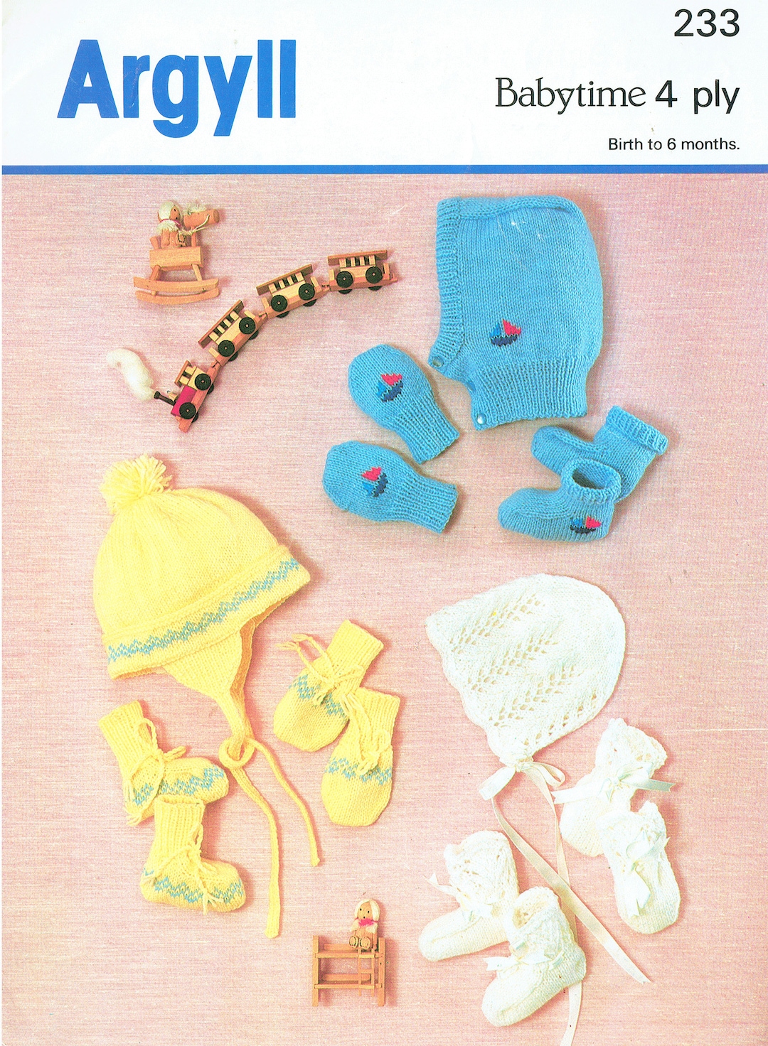 PDF Vintage Baby Sailor Knitting Pattern Argyll 233 Sailing Boat ...