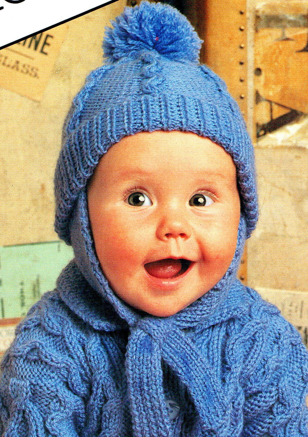 PDF Baby Boy Blue Aran Knitting Pattern Pram Set Cardigan & - Etsy UK