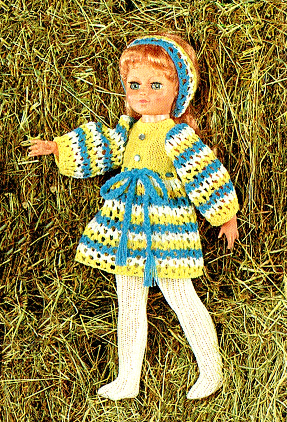 PDF Vintage 1970s Sheena Dolls Clothes Knitting Pattern, Lacy Mod Dress ...