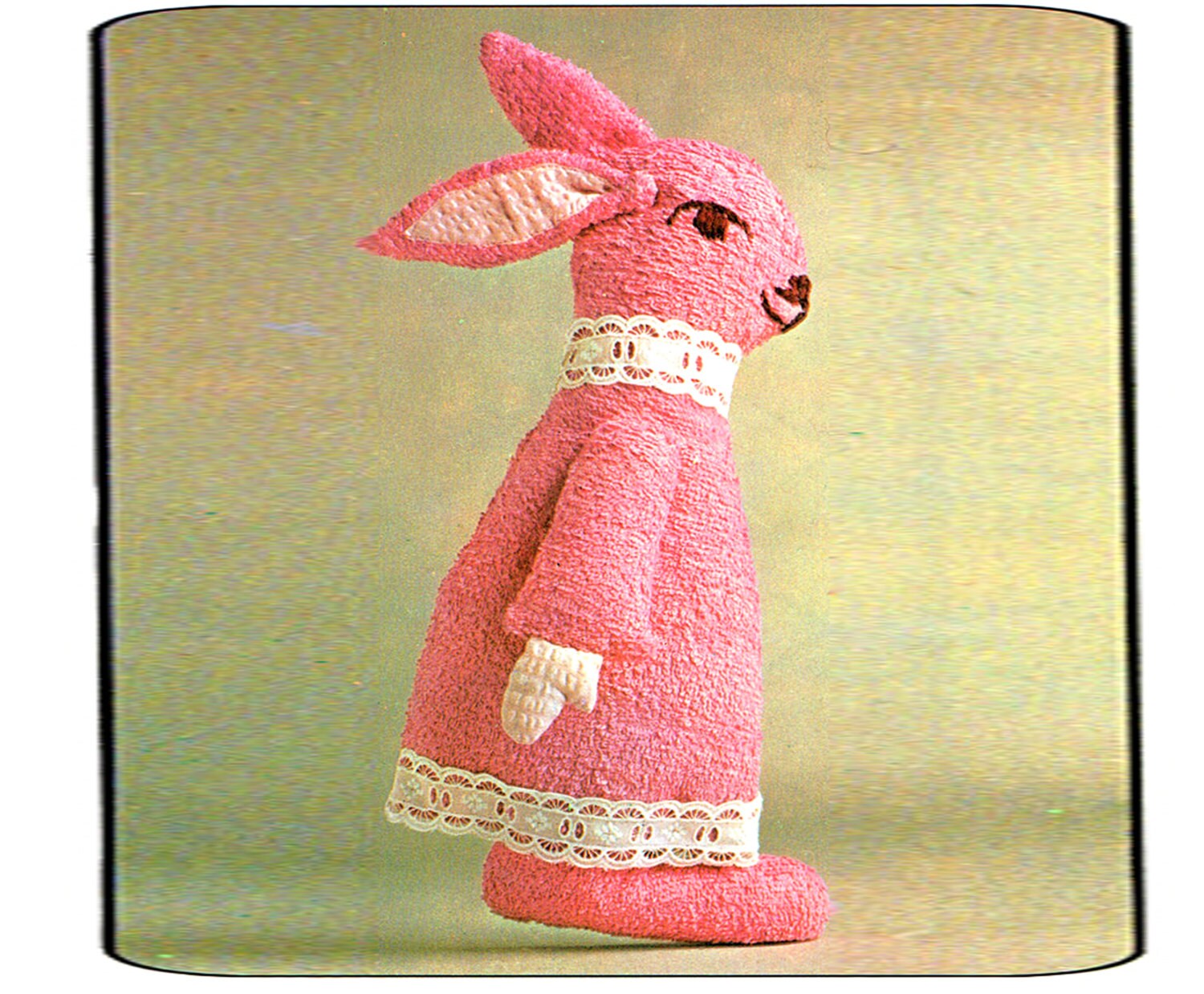 PDF Vintage 1960s Kitsch Baby PINK BUNNY Rabbit Toy Sewing - Etsy UK