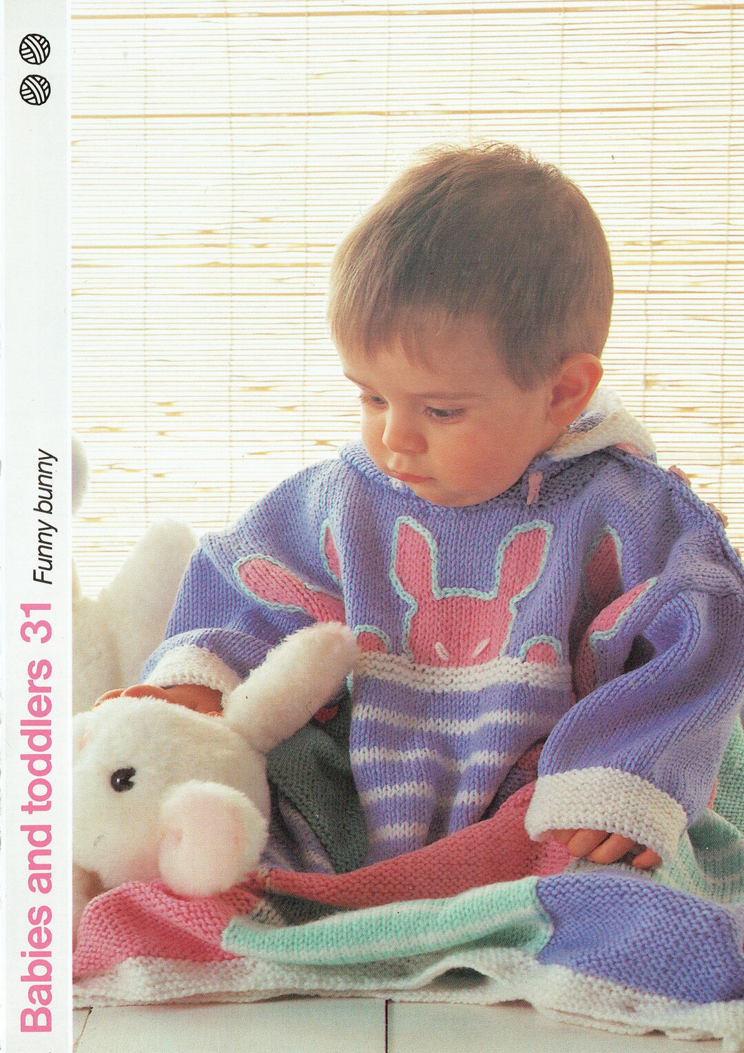 PDF Vintage Baby Bunny Rabbit Knitting Pattern Bunting Sleeping Bag ...