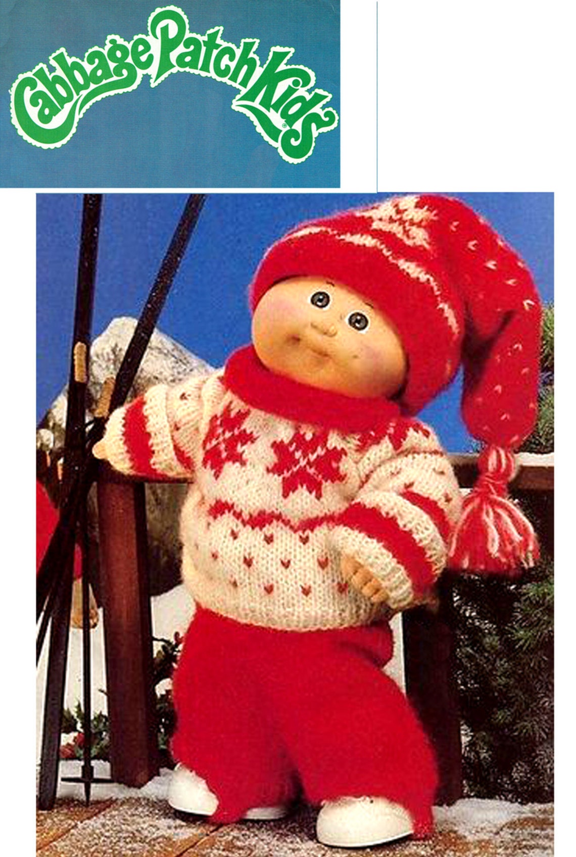 Vintage 'cabbage Patch Kids' Dolls Clothes Knitting - Etsy