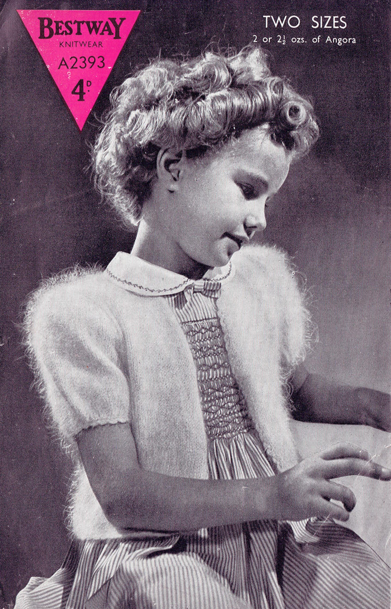 PDF Vintage 1950s Baby Girl 2 Bolero Knitting Pattern Bestway A2392 ...