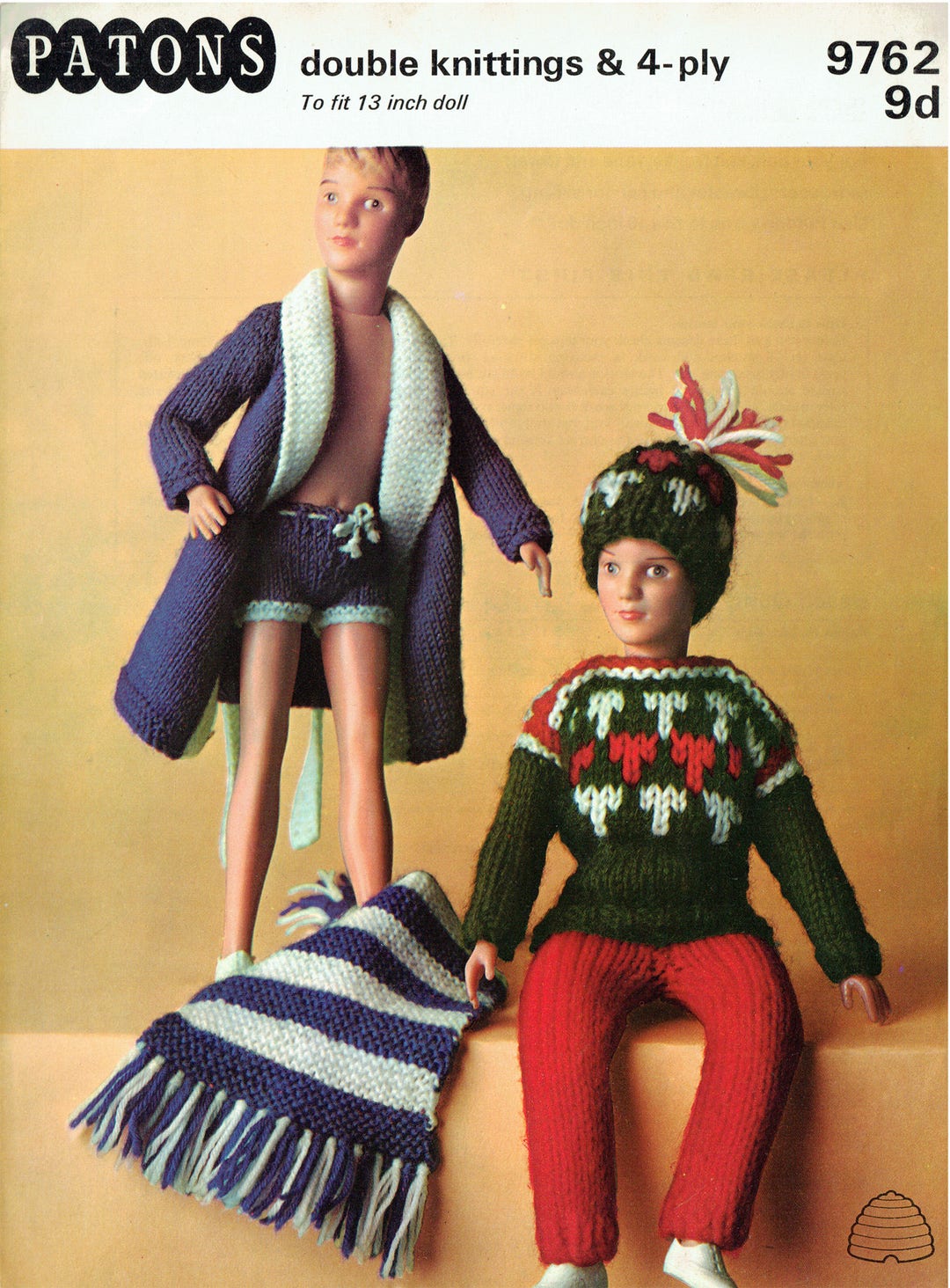 PDF Vintage Barbie Sindy Ken Paul Action Man Knitting Pattern 1970s ...