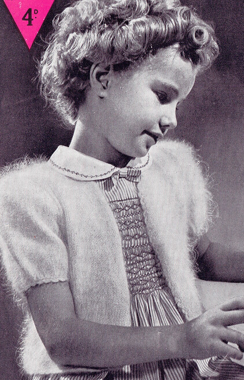 PDF Vintage 1950s Baby Girl 2 Bolero Knitting Pattern Bestway A2392 ...